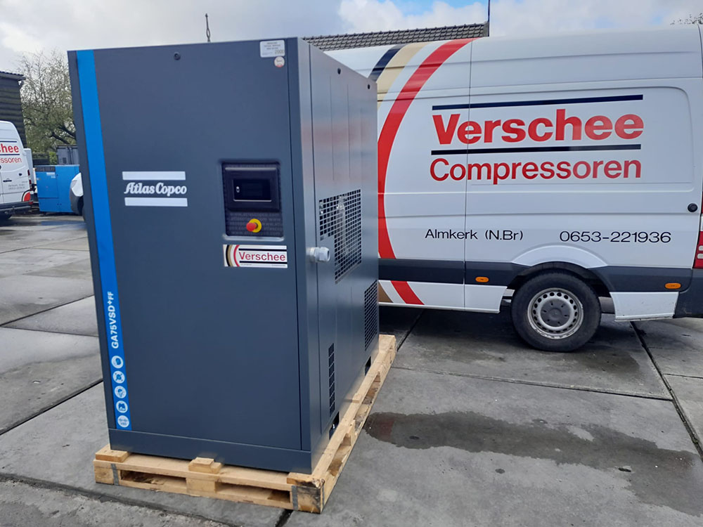 ATLAS COPCO GA 75 VSD+FF - Verschee Compressoren