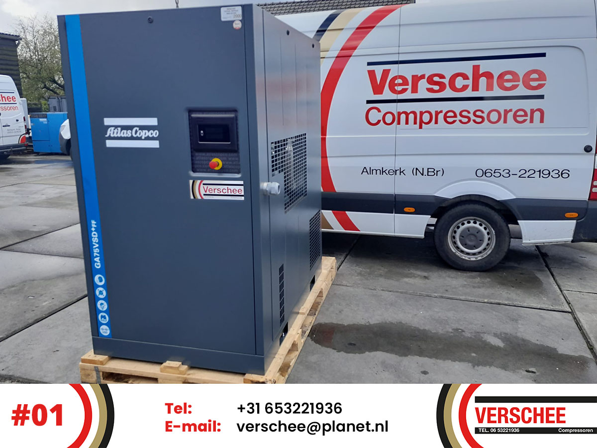 ATLAS COPCO GA 75 VSD+FF - Verschee Compressoren